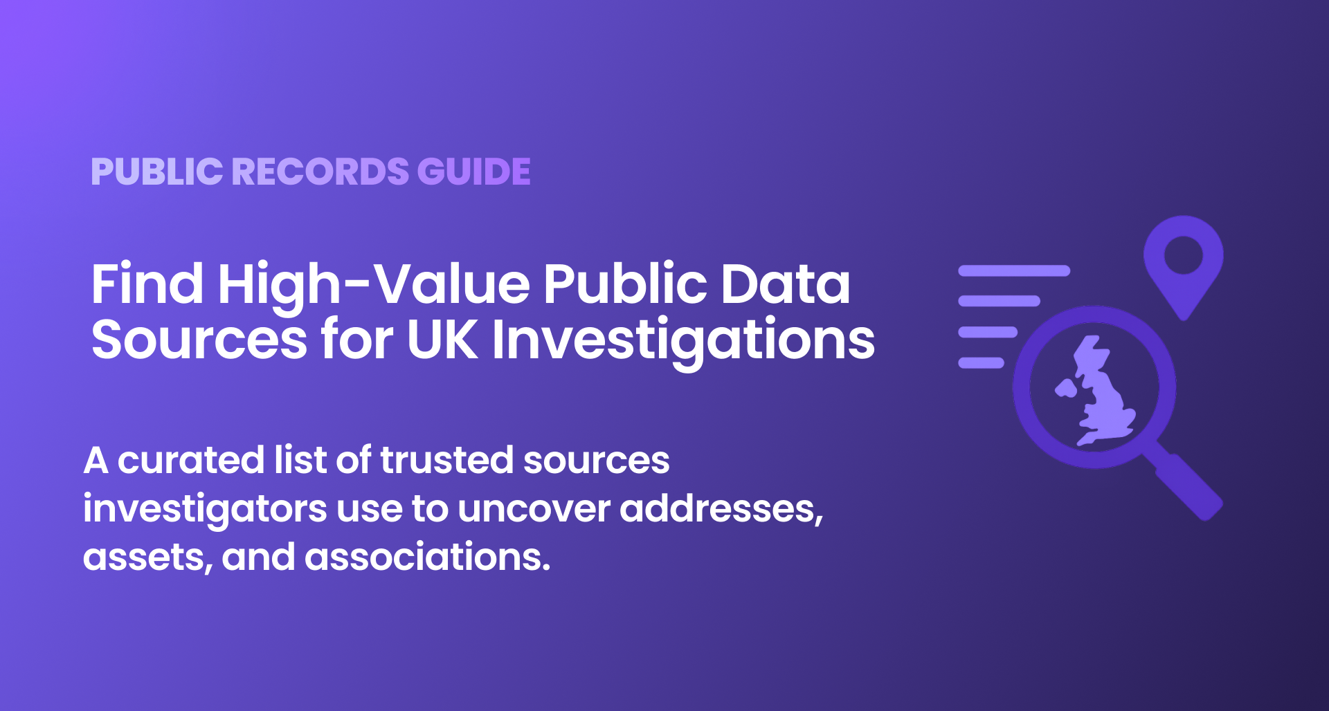 Public Insights | UK Public Records Guide for OSINT